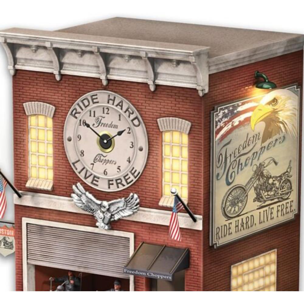 The Bradford Exchange Cuckoo Clock with Lights, Sound, Motion: Freedom ...