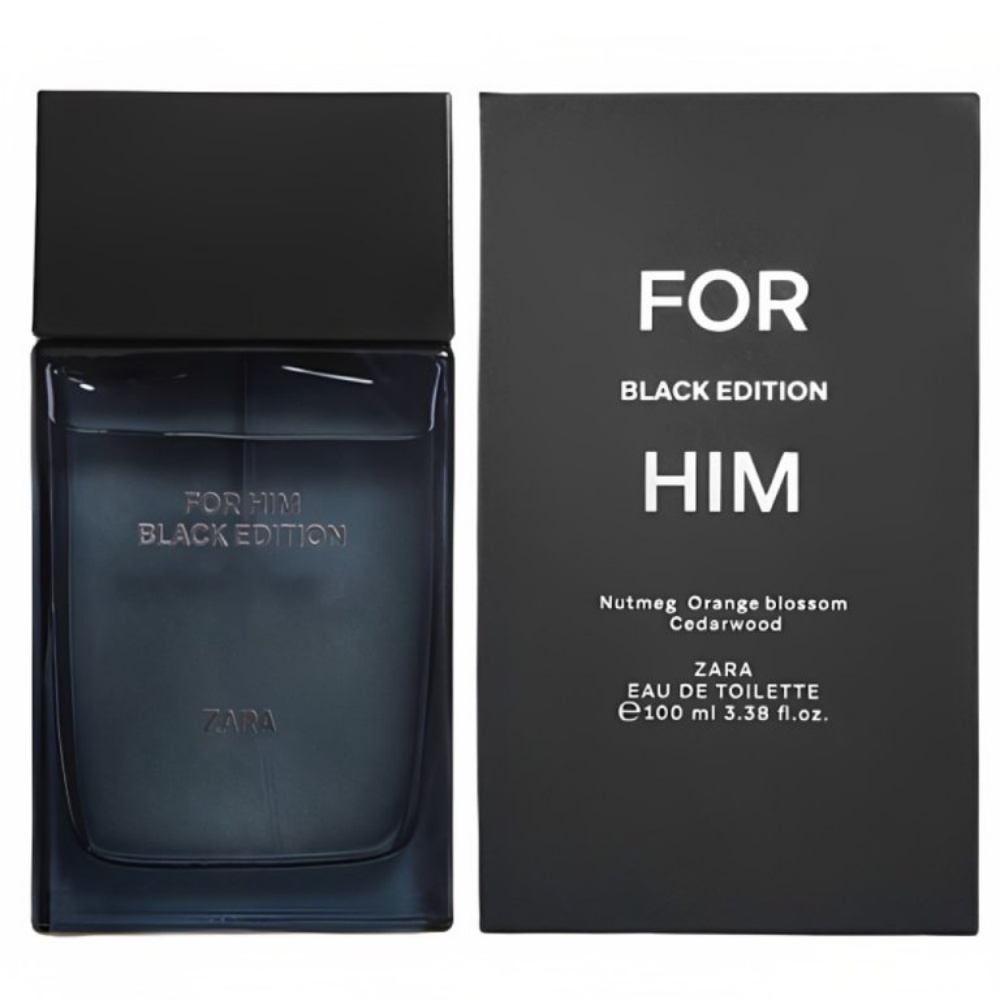 Zara For Him Black Edition Cologne for Men EDT Eau De Toilette 100 ML ...