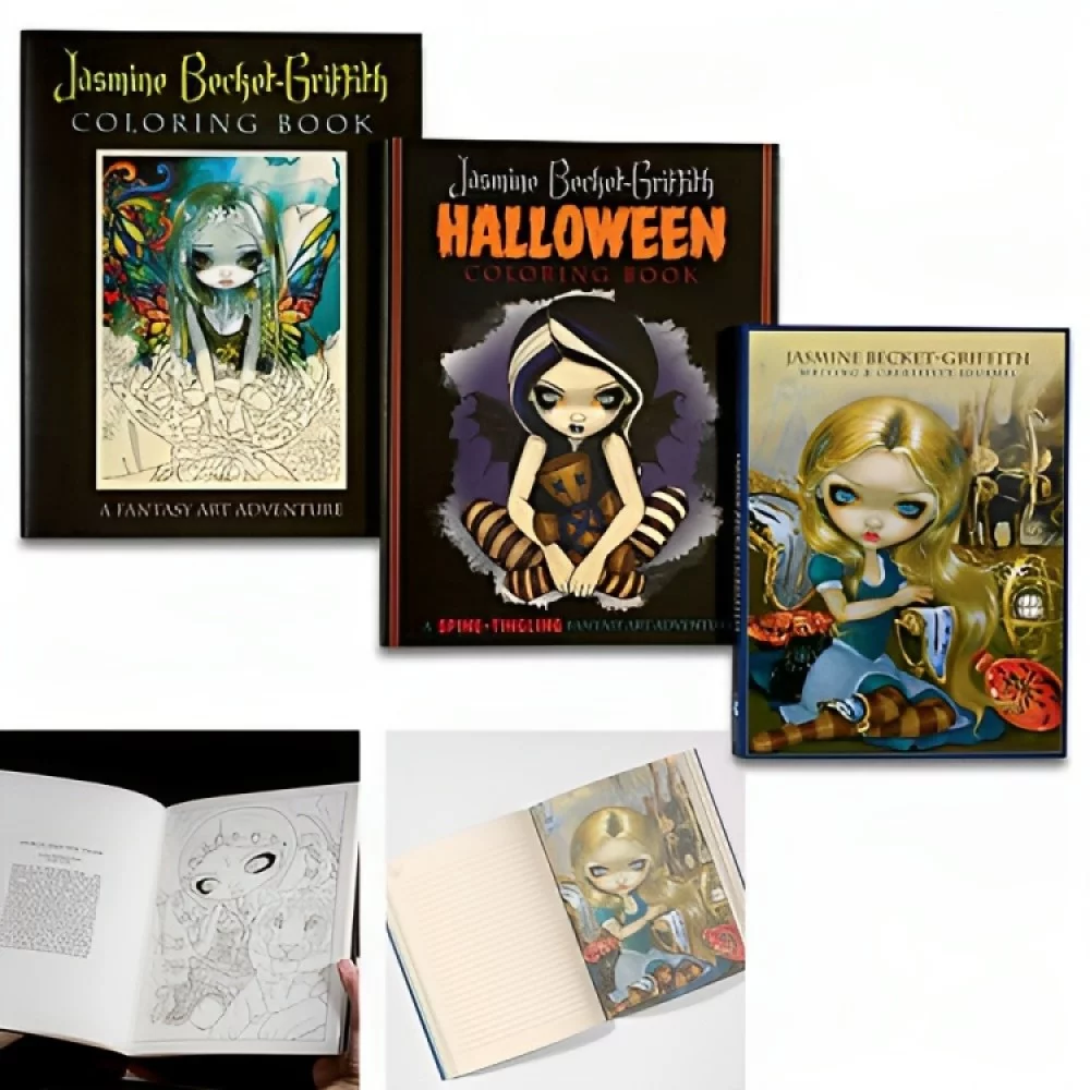 The Hamilton Collection 3-Pack JBG Fantasy Art Coloring Book Set by ...