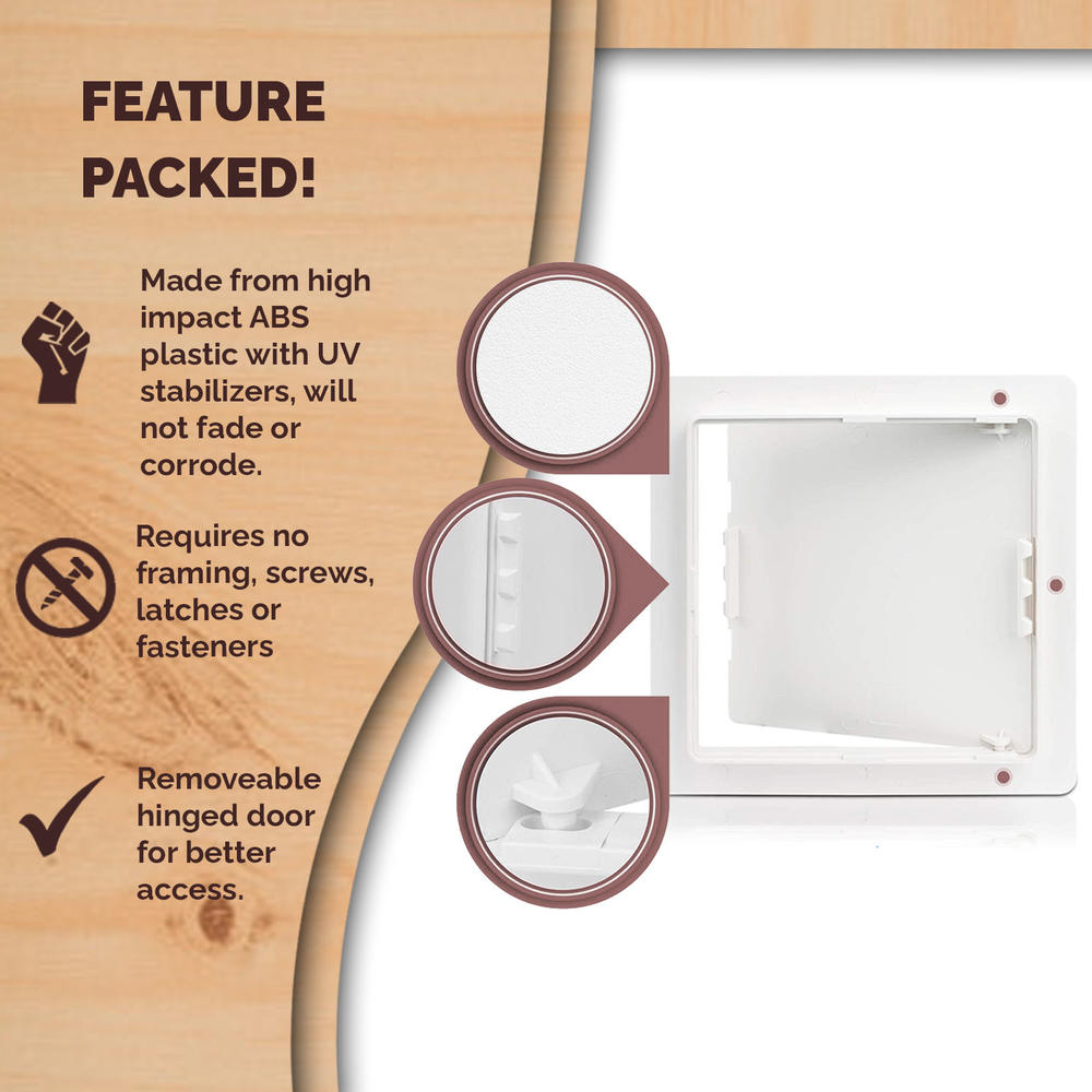 Morvat 14x14 Access Panel with Door for Drywall & Ceiling, 4 Pack