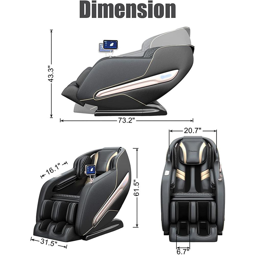 Real Relax Zero Gravity Full Body Sl Track Shiatsu Massage Chair With 4117