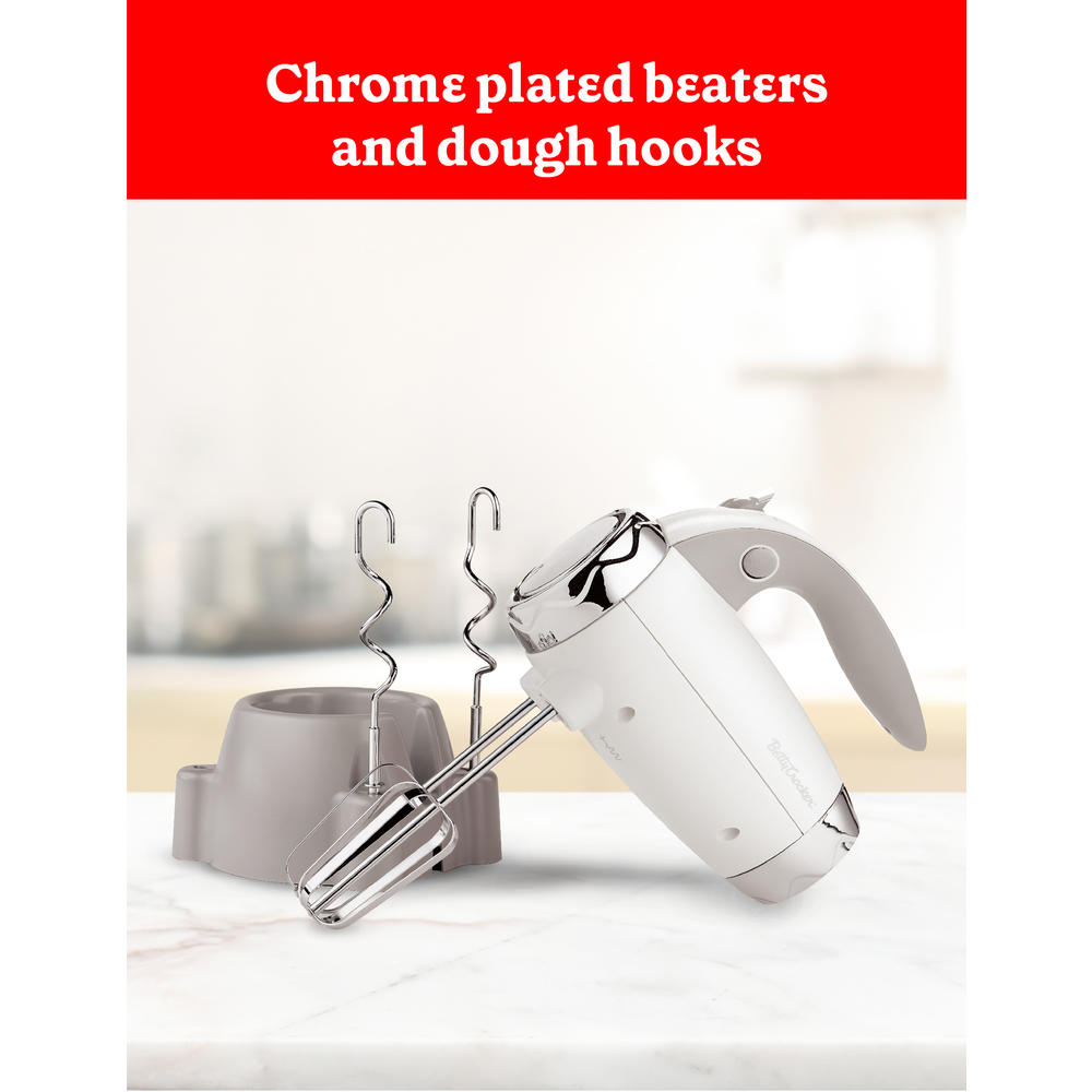 Betty Crocker 7 Speed Electric Hand Mixer With Stand And Soft Touch