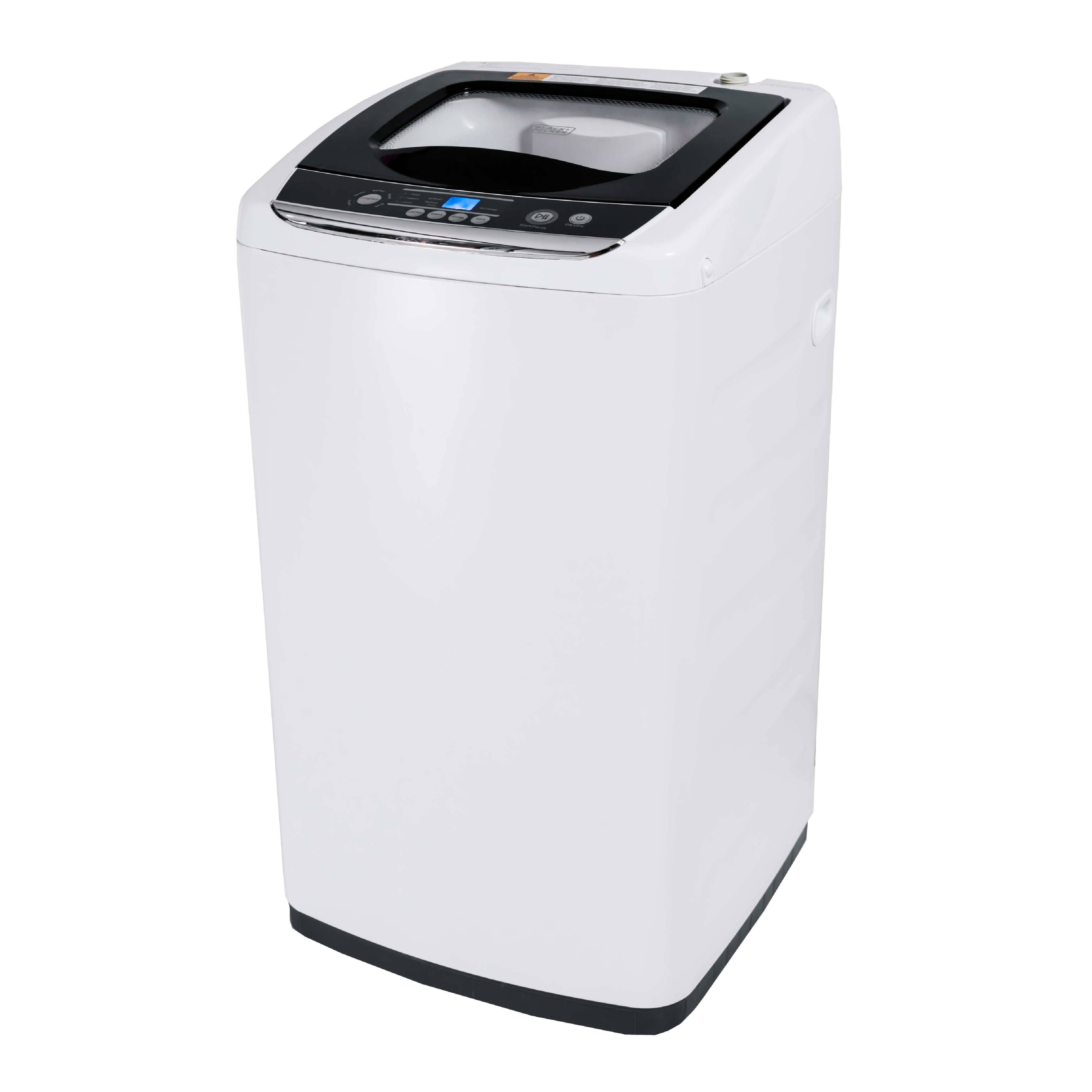 BPWM09W BLACK DECKER 0.9 Cu. Ft. Portable Compact Washing Machine with 5 Cycles Transparent Lid and LED Display