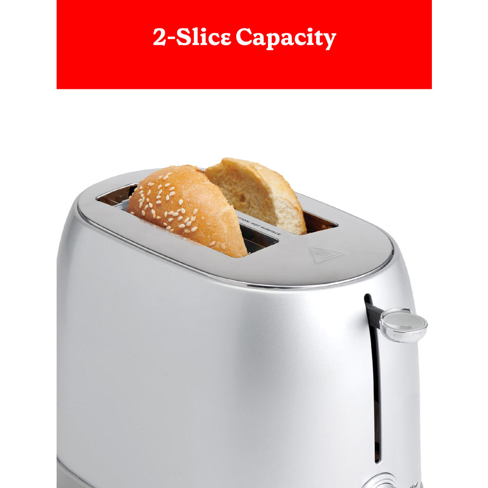 Betty Crocker 2-Slice Multi-Function Toaster, Silver