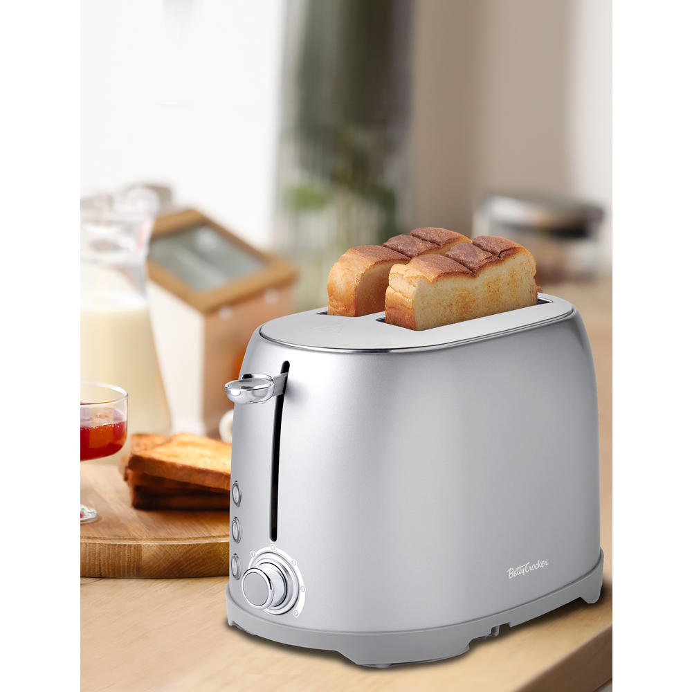 Betty Crocker 2 Slice Multi Function Toaster Silver