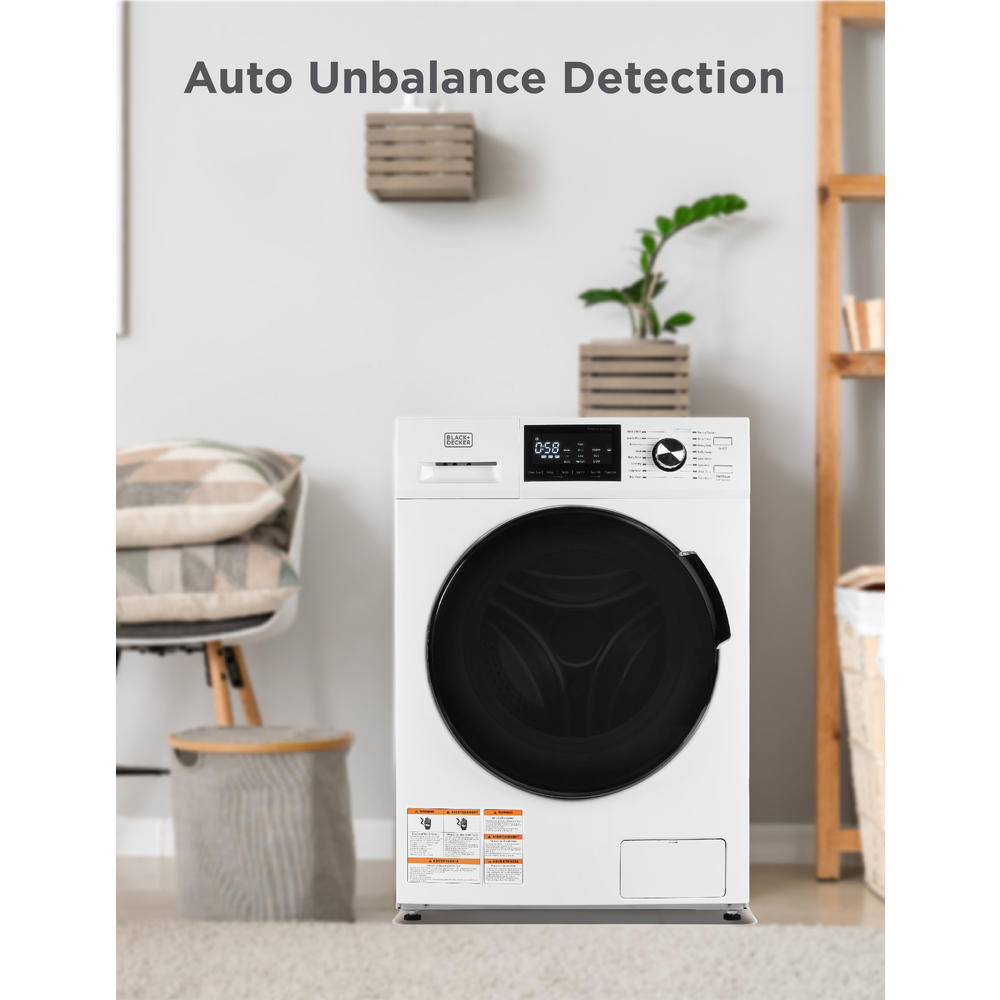 BLACK+DECKER Front Load Washer, 2.7 Cu. Ft. Energy Star Compact Washing ...