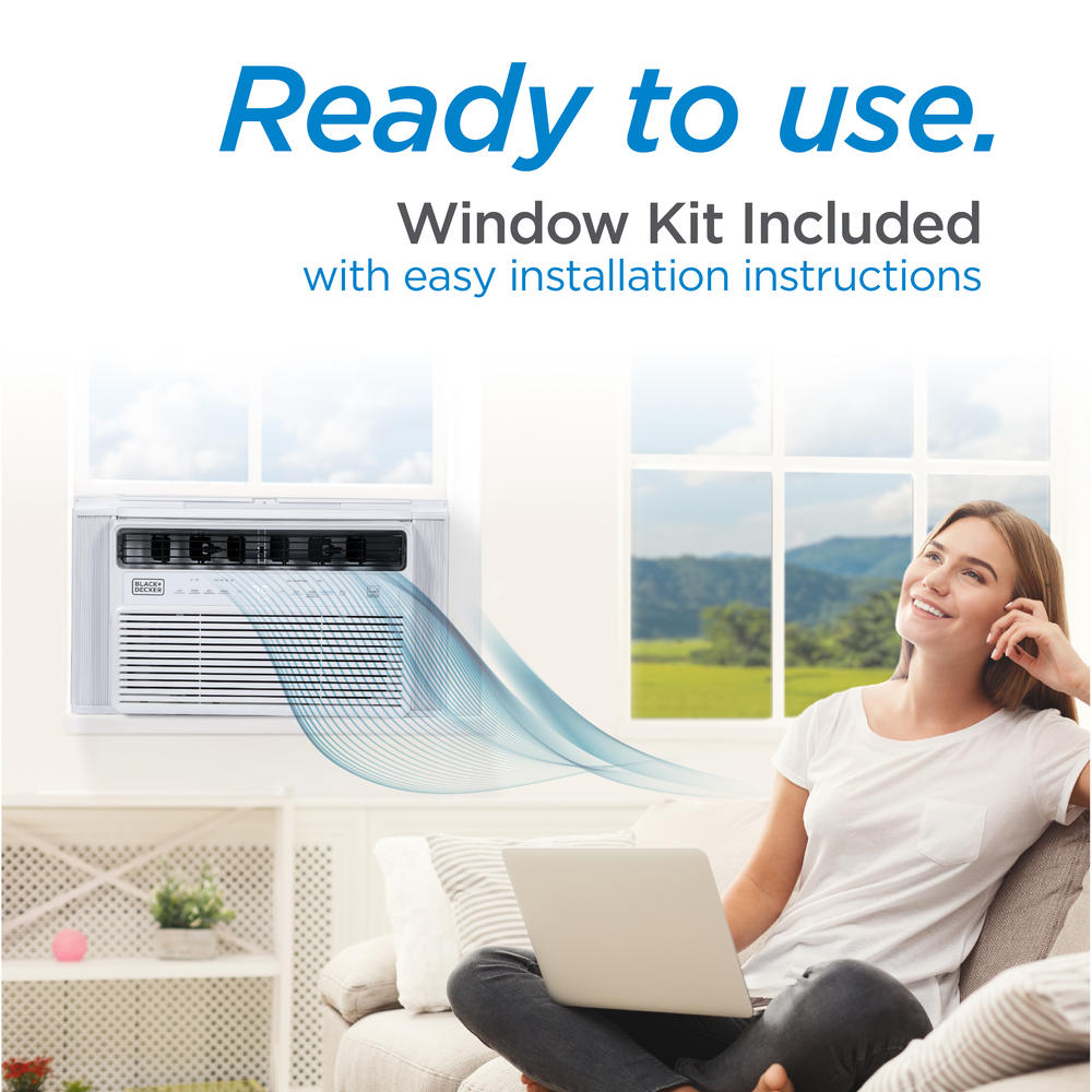 BLACK+DECKER 8,000 BTU Inverter Window Air Conditioner Units for Up To ...
