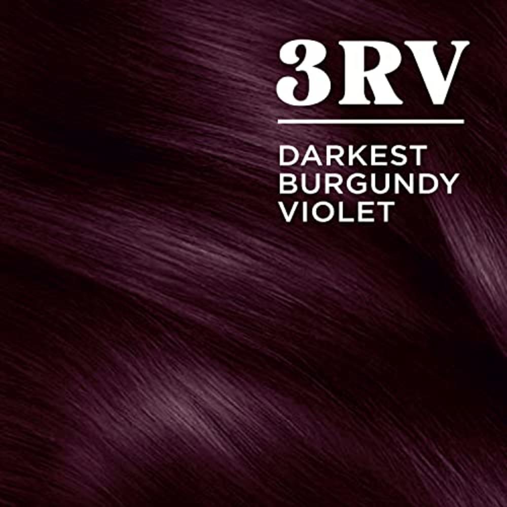 Clairol Nice'n Easy Permanent Hair Dye 3RV Darkest Burgundy Violet ...