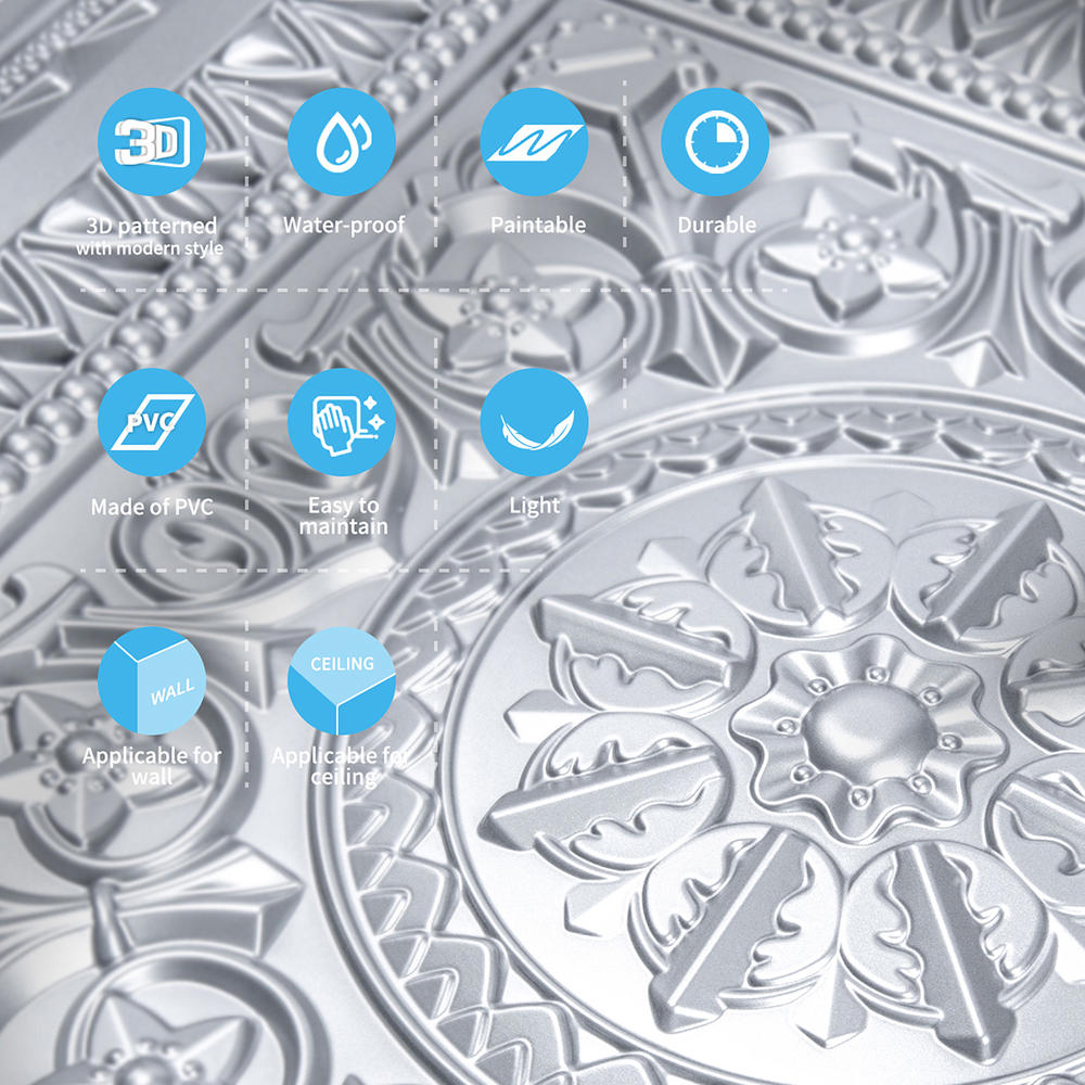 Art3d 2ftx2ft Drop Ceiling Tile，Fire-Rated, Waterproof, Reusable ...