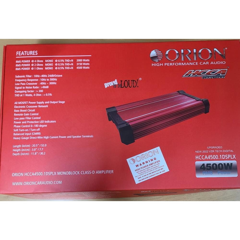 Orion Hcca Amplifier Class D Splx Mono Amplifier 3000W Rms