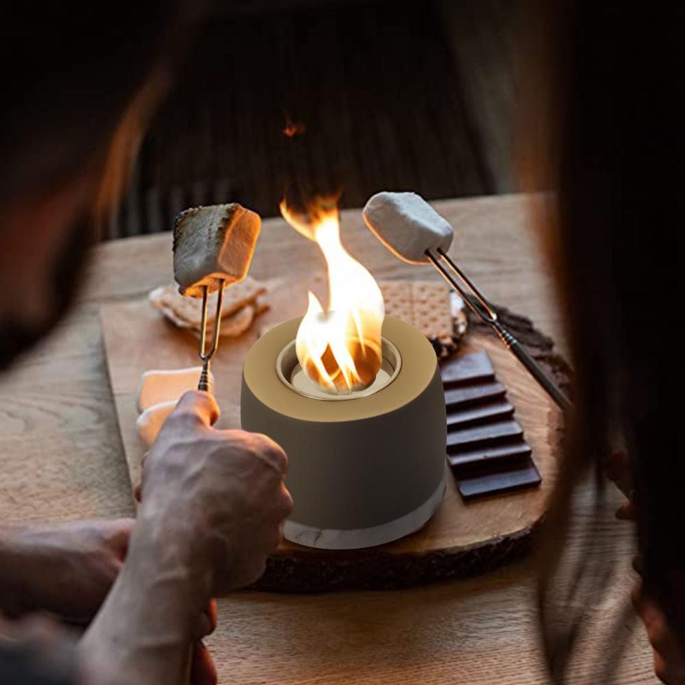 Aoodor Tabletop Fire Pits Portable, Indoor/Outdoor Mini Fireplace ...