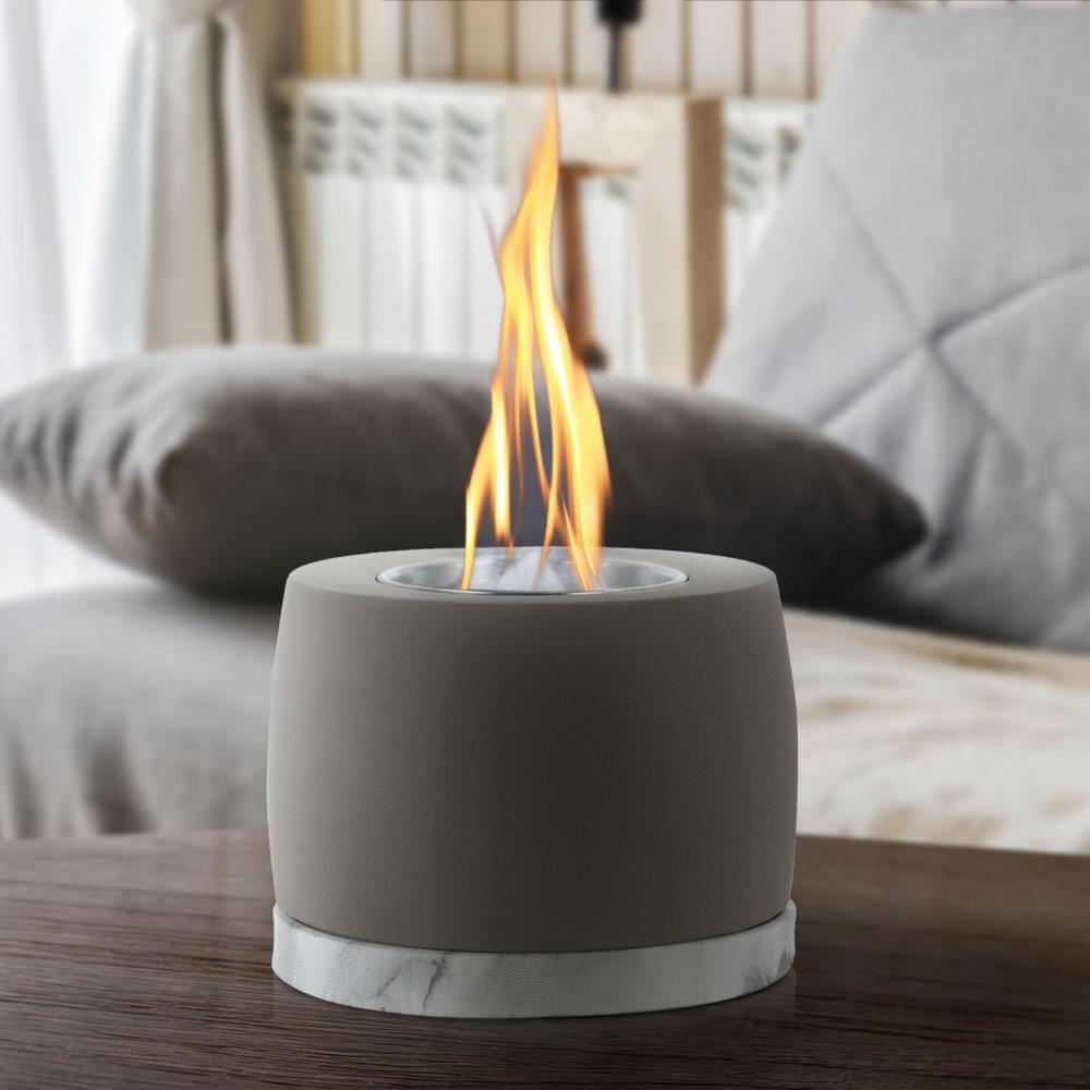 Aoodor Tabletop Fire Pits Portable, Indoor/Outdoor Mini Fireplace ...