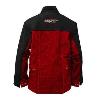 Longevity™ (Welding-Armor) Black & Red Welding Jacket (X-Large)