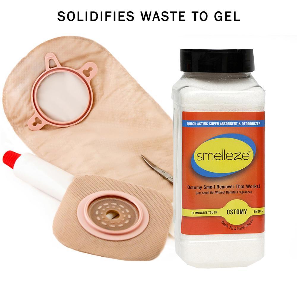 Smelleze Ostomy Bag Smell Removal Deodorizer: 2 Lb Granules. Stops ...