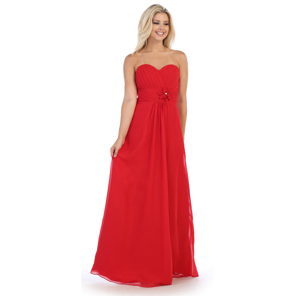 Designer STRAPLESS GRADUATION DRESS SIMPLE BRIDESMAIDS EVENING GOWNS ...