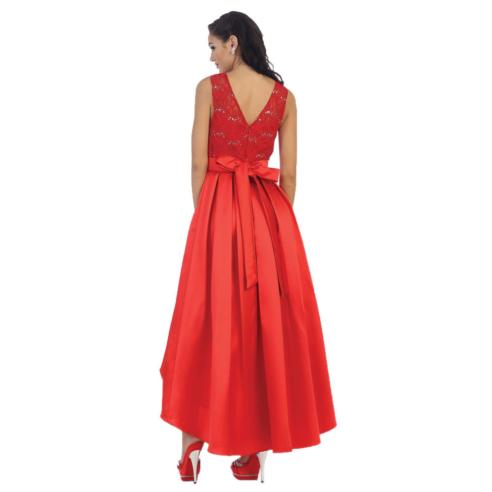 Designer SIMPLE FLOWY PROM EVENING GOWN SLEEVELESS SPECIAL OCCASION DRESS