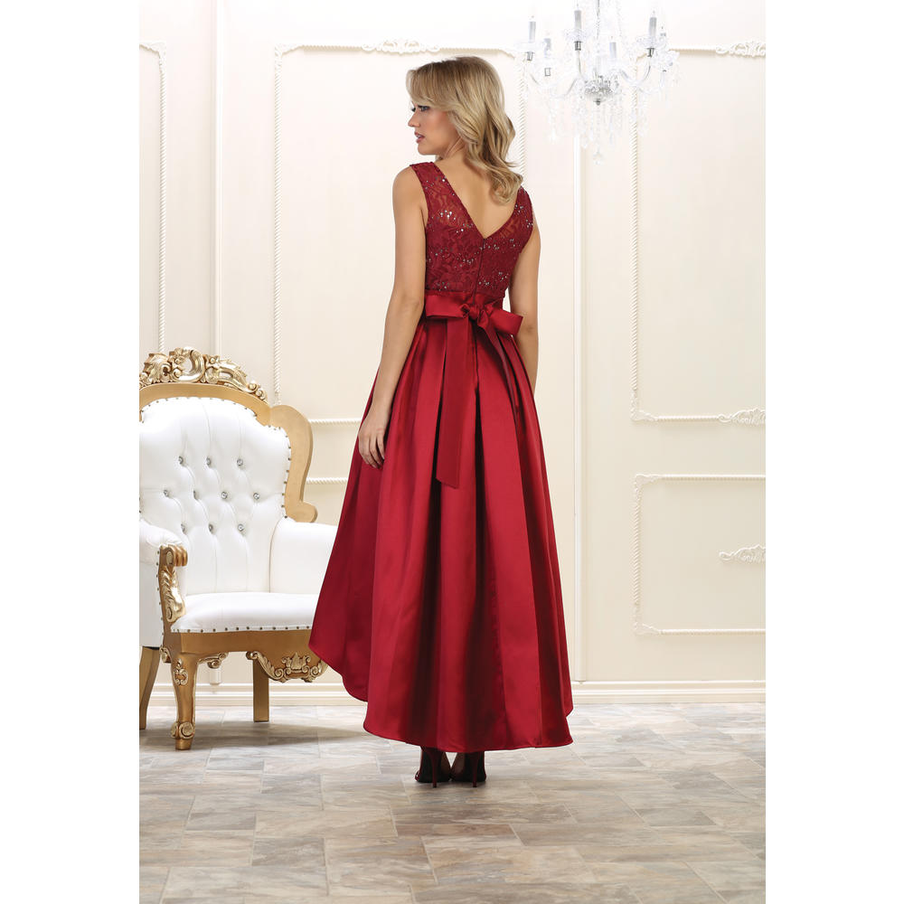 Designer SIMPLE FLOWY PROM EVENING GOWN SLEEVELESS SPECIAL OCCASION DRESS