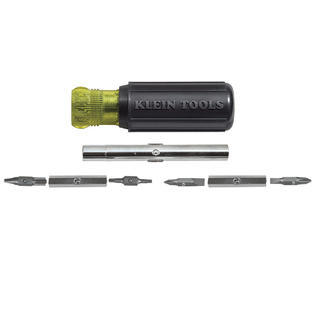 Klein Tools 32505 Screwdriver / Nut Driver Multi-Bit 11-in-1 w/Combo Bit