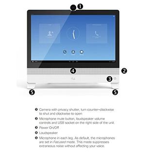 Cisco DX80 CP-DX80-K9= 23-inch 1080p Touchscreen Desktop Collaboration ...