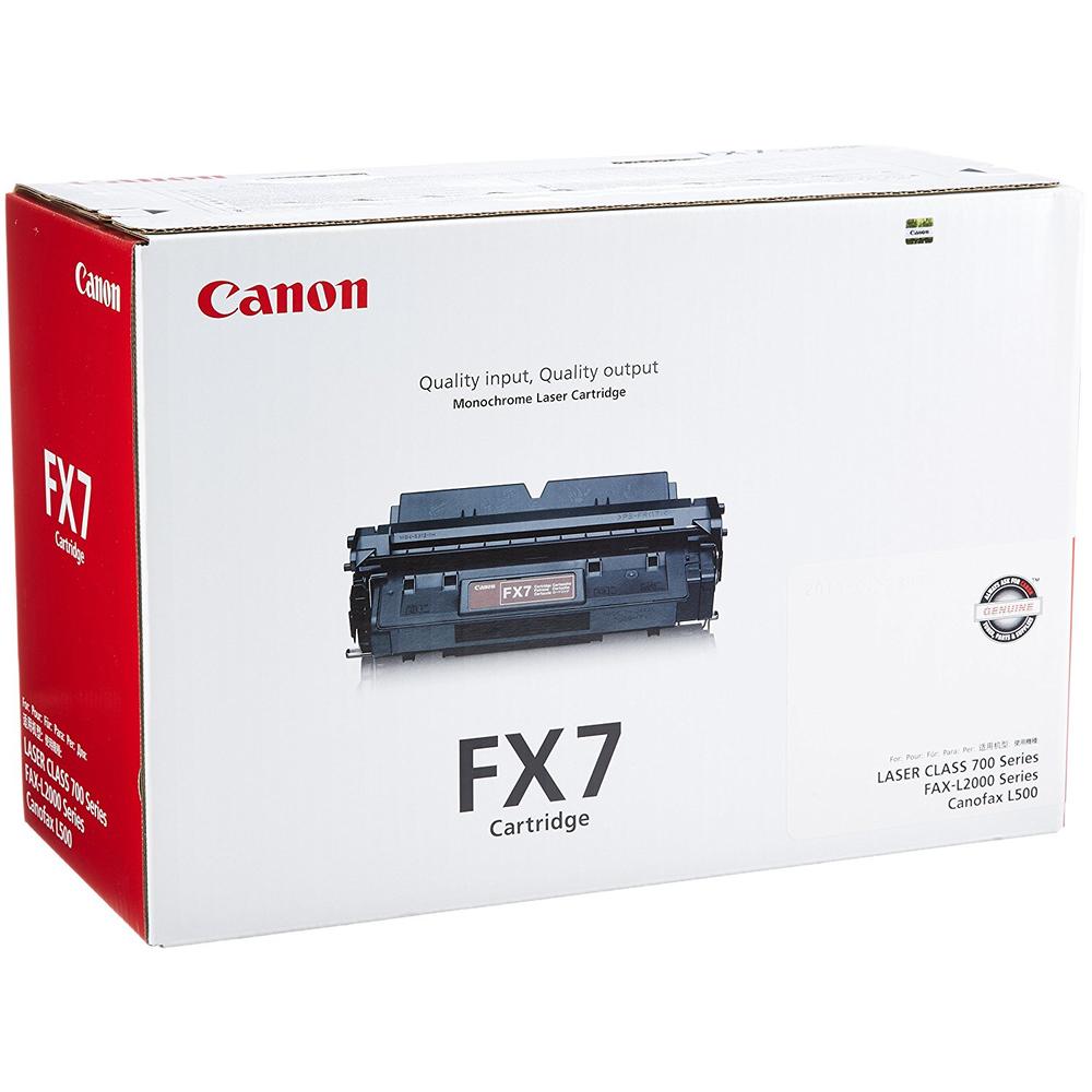 Canon FX-7 Black Toner Cartridge - 7621A001AA - Laser Class 700 Series ...