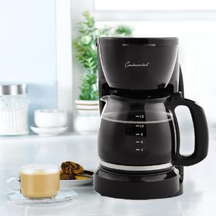 Continental Electric 12-Cup Glass Coffee Maker, Black CE-CM299