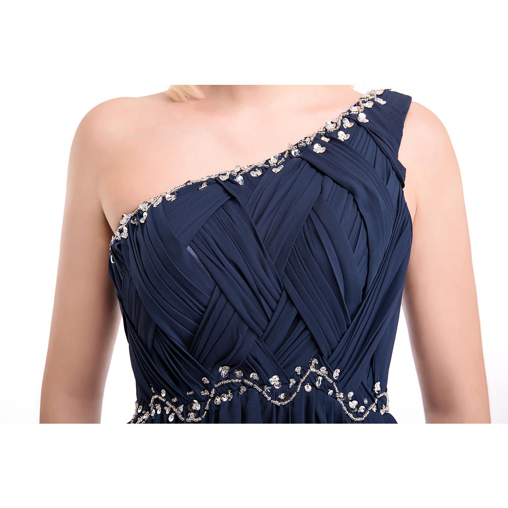 Formal Dress New Fashion Long Evening Dress Sexy Chiffon One Shoulder ...