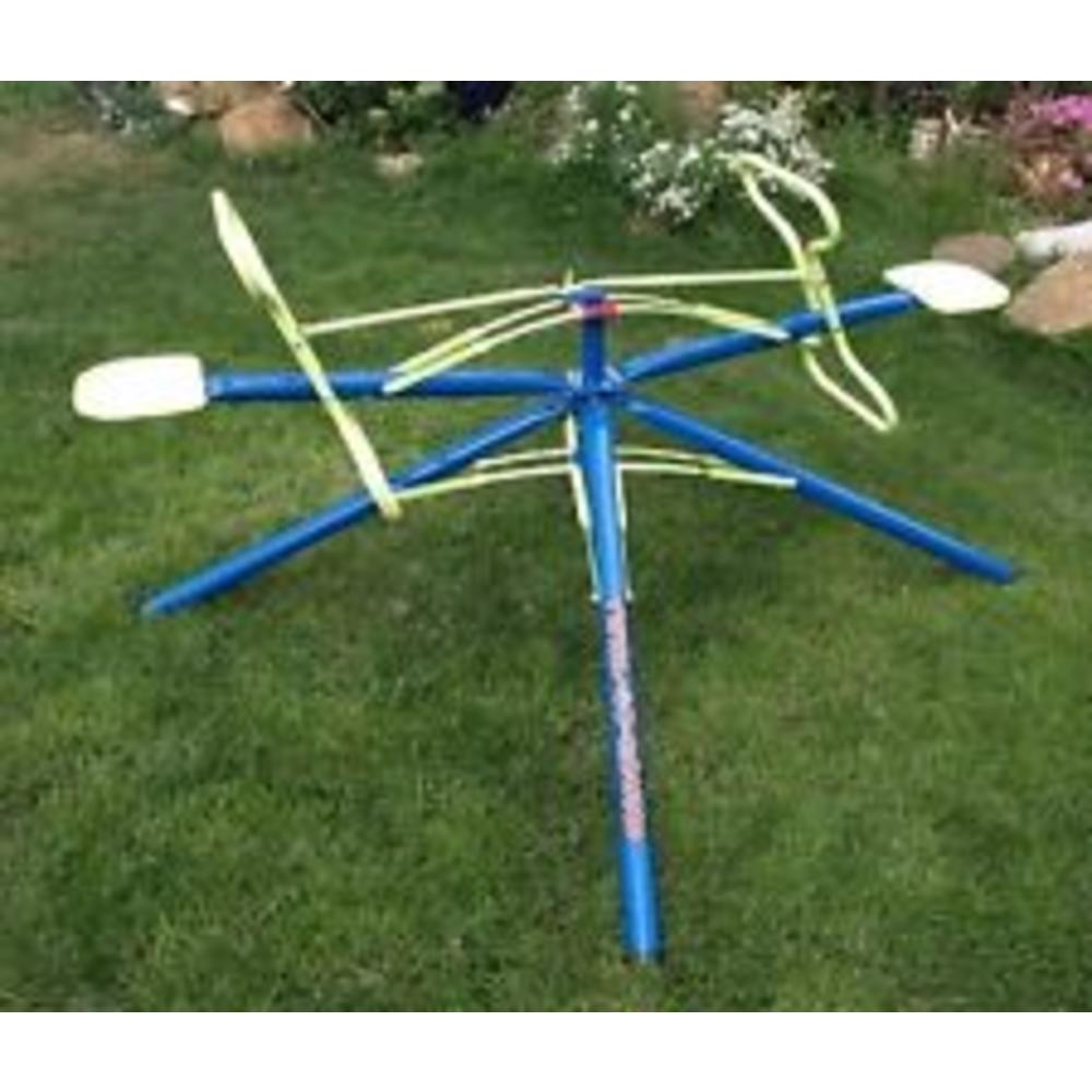 Twirl-Go-Round - Kids Merry-Go-Round 2-Seat for Children Blue