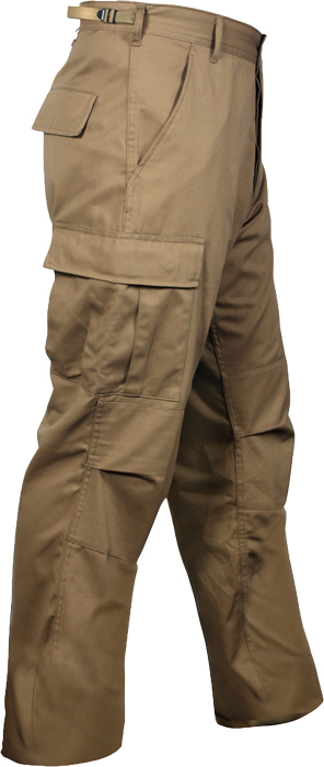 Rothco Coyote Brown Military Cargo BDU Fatigue Pants