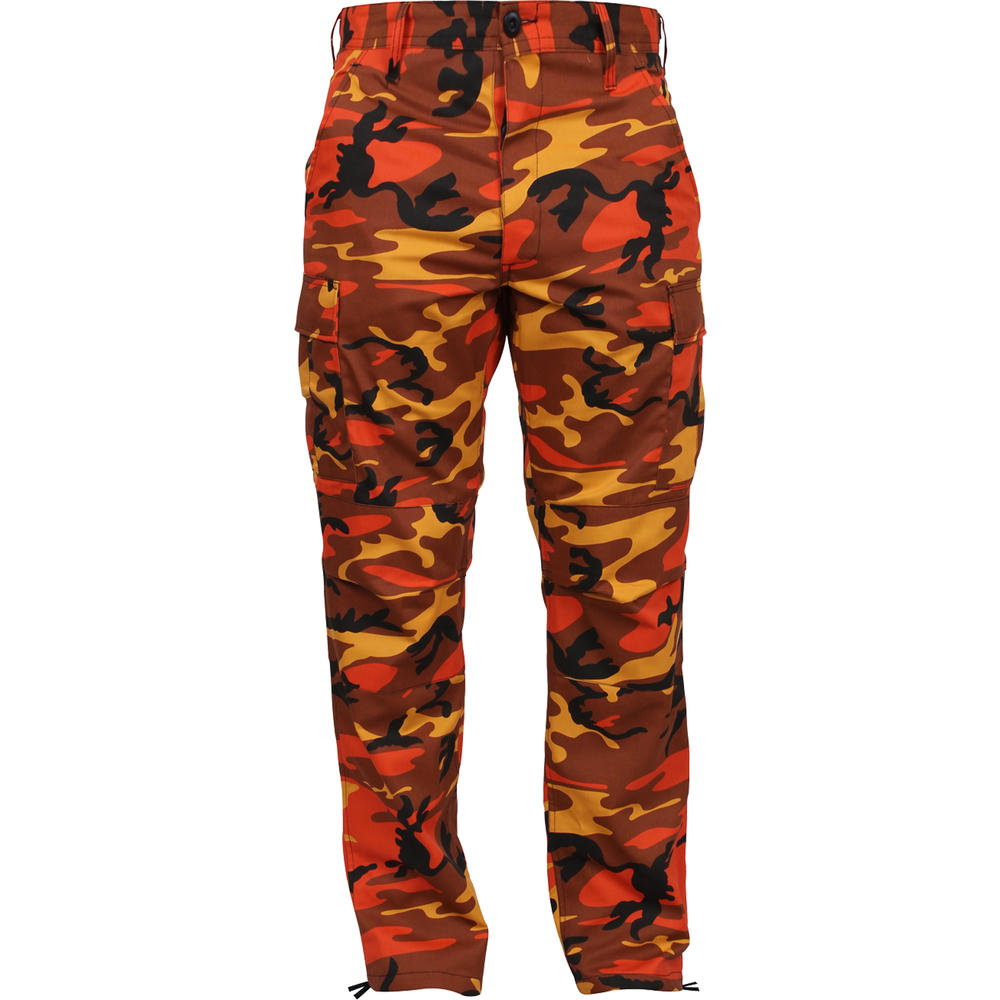 Rothco Savage Orange Camouflage Military Cargo BDU Fatigue Pants