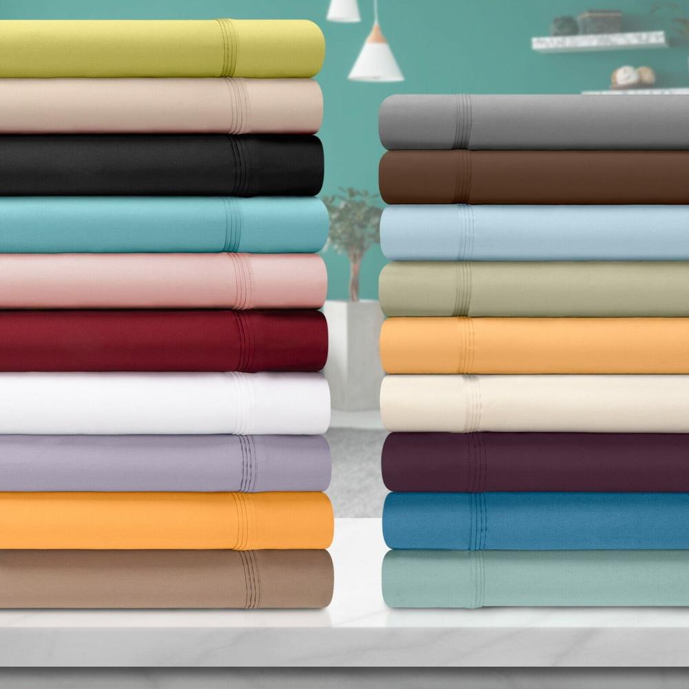 Blue Nile Mills 650 Thread Count 100% Egyptian Cotton Sheet Set Flat ...