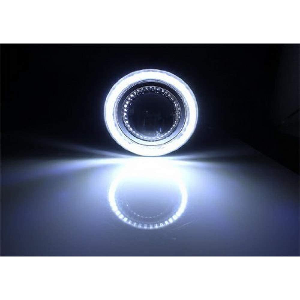 iJDMTOY 3-Inch Projector Fog Light Kit w/Silver Shroud 40-SMD Xenon ...