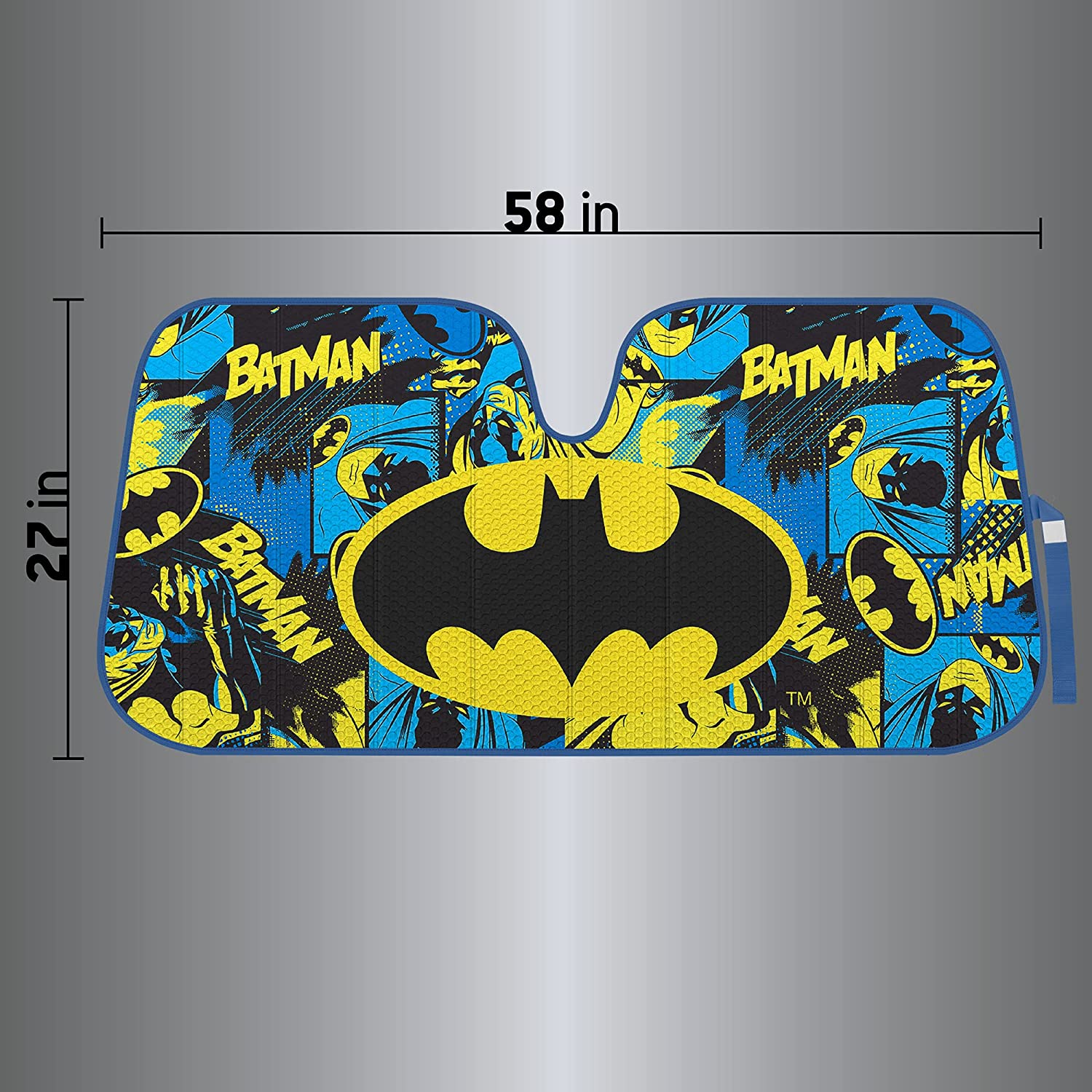 BDK Classic Batman Front Windshield Auto Shade, Accordion Folding Auto ...