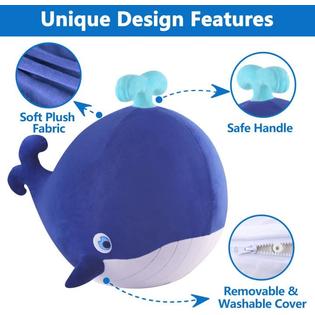 iPlay, iLearn Bouncy Pals Kids Whale Hopper Ball, Ride on Hopping Toy ...