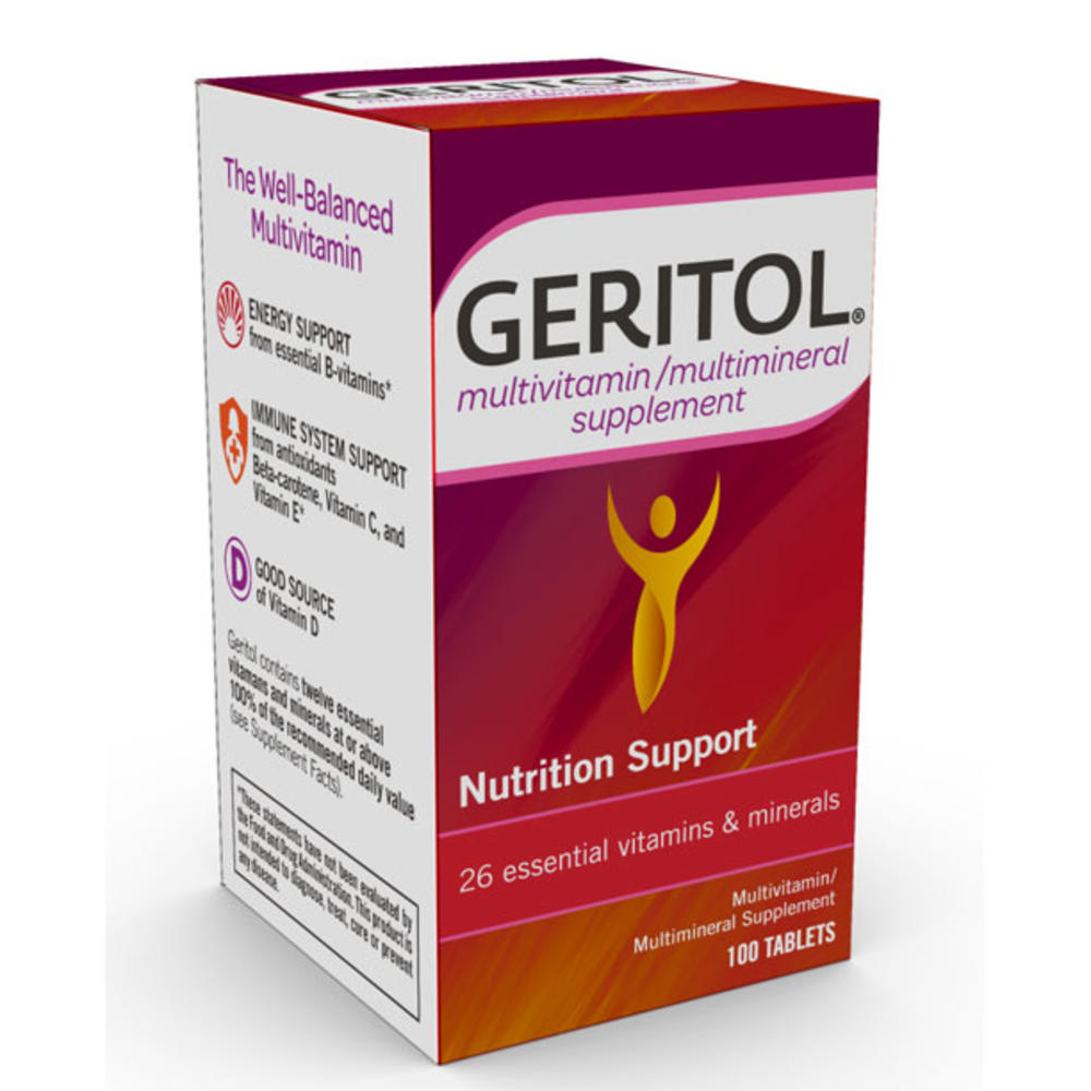 Geritol Multivitamin Nutritional Support Tablets, 100 Ct