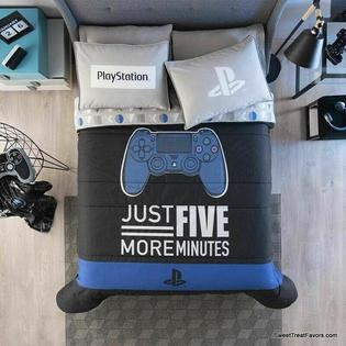 STF PLAYSTATION COMFORTER Bedding Set Sheets GAME Truck Gaming Boy ...