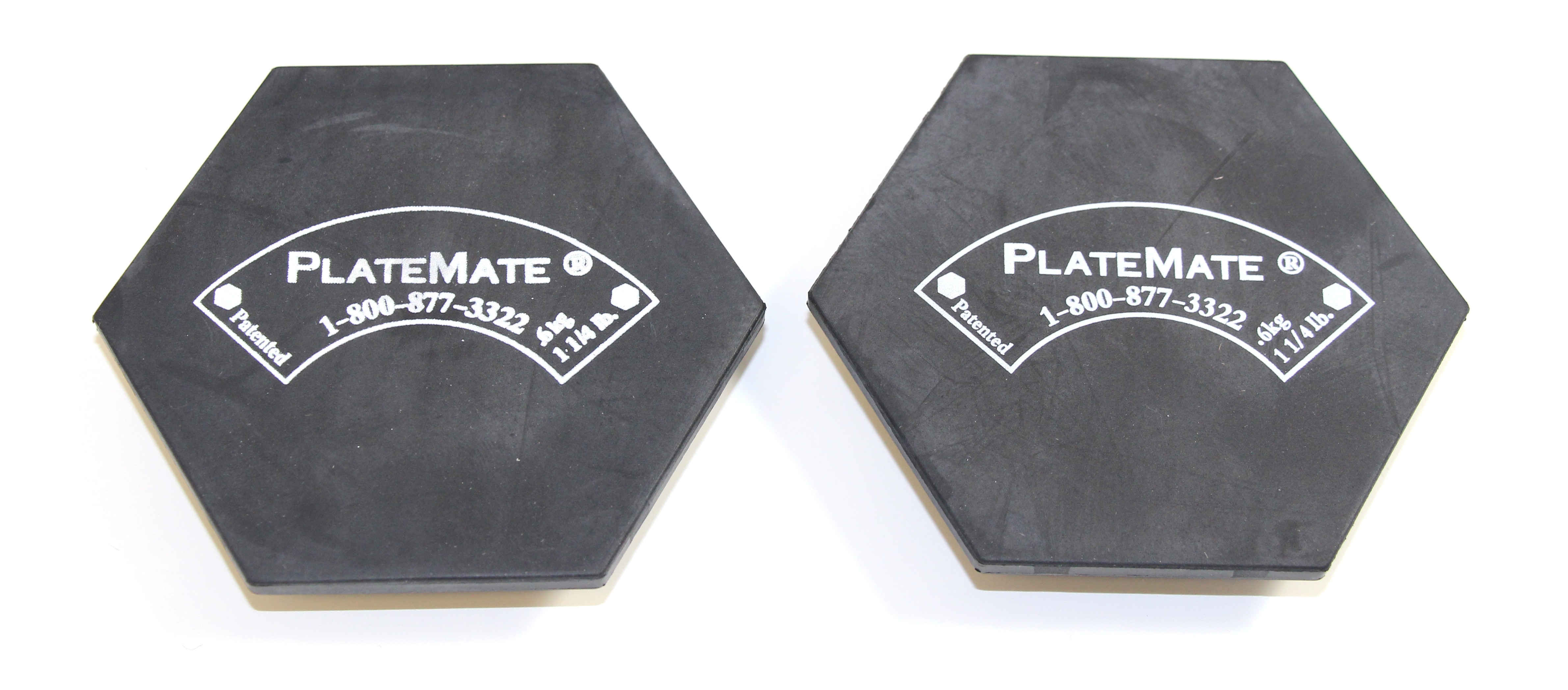Platemates Micro Loading Weight Magnets – 1.25 lb. Hex – 1 Pair