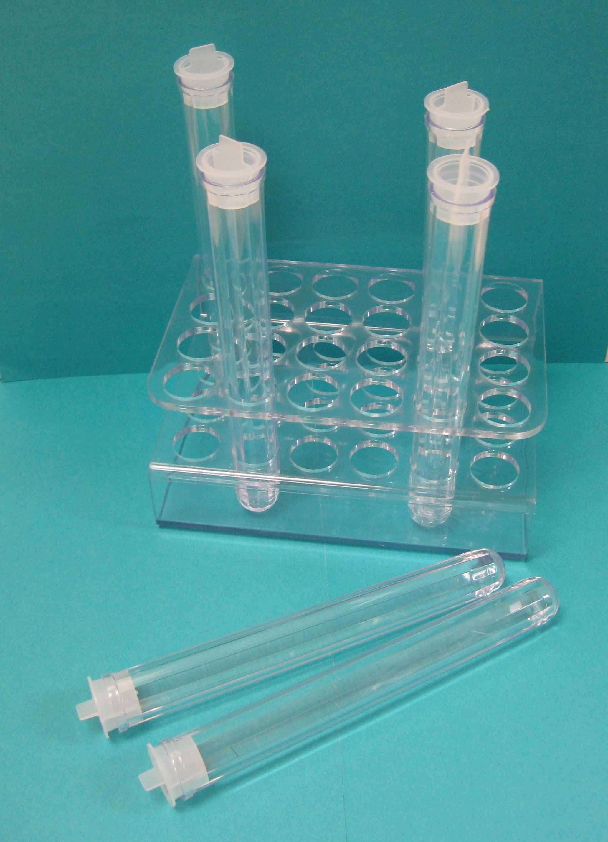 PS Wood Machines Scroll saw blade storage rack with 10 tubes