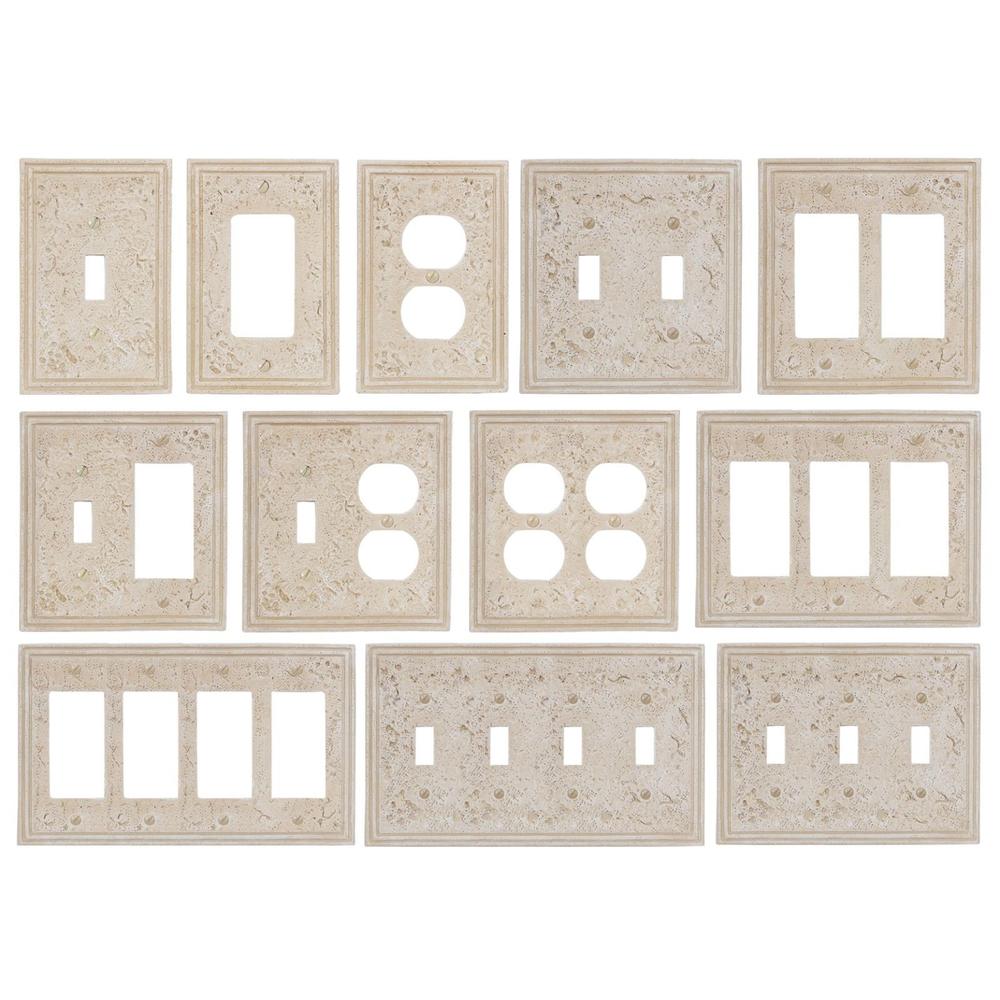 WholesalePlumbing Faux Stone Travertine Textured Stone Resin Switch ...