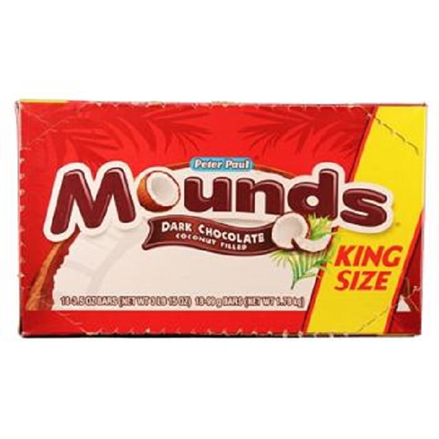 UPC 034000052103 - Mounds Candy Bar, Dark Chocolate Coconut Filled, 3.5 ...