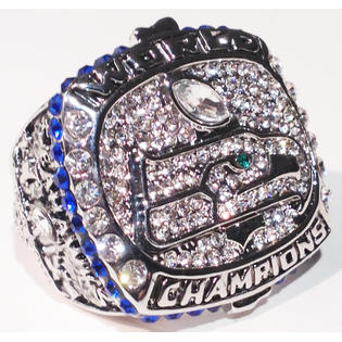 Seattle Seahawks Super Bowl Ring - Russell Wilson Replica - SB XLVIII ...