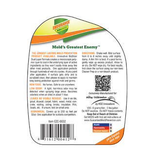 Endurance BioBarrier Mold Prevention Spray - Non-toxic - 32oz