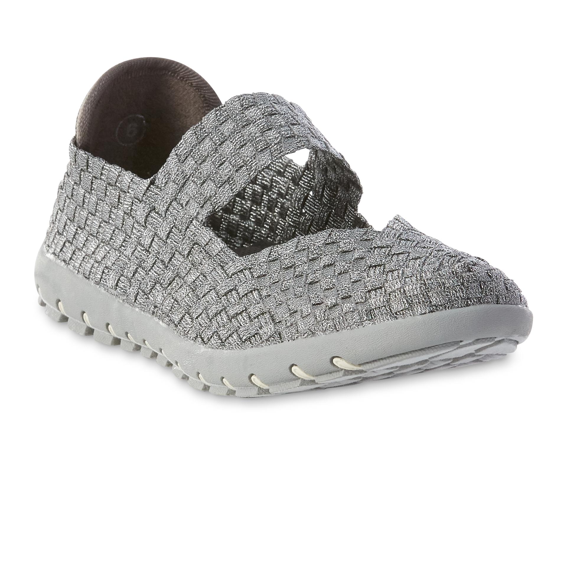 Basic Editions Women's Tiara Silver Walking Shoe