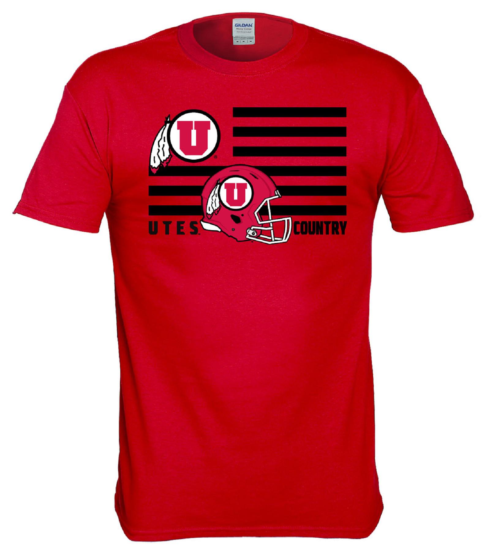NCAA Men's Flag T-Shirt - Utah Utes