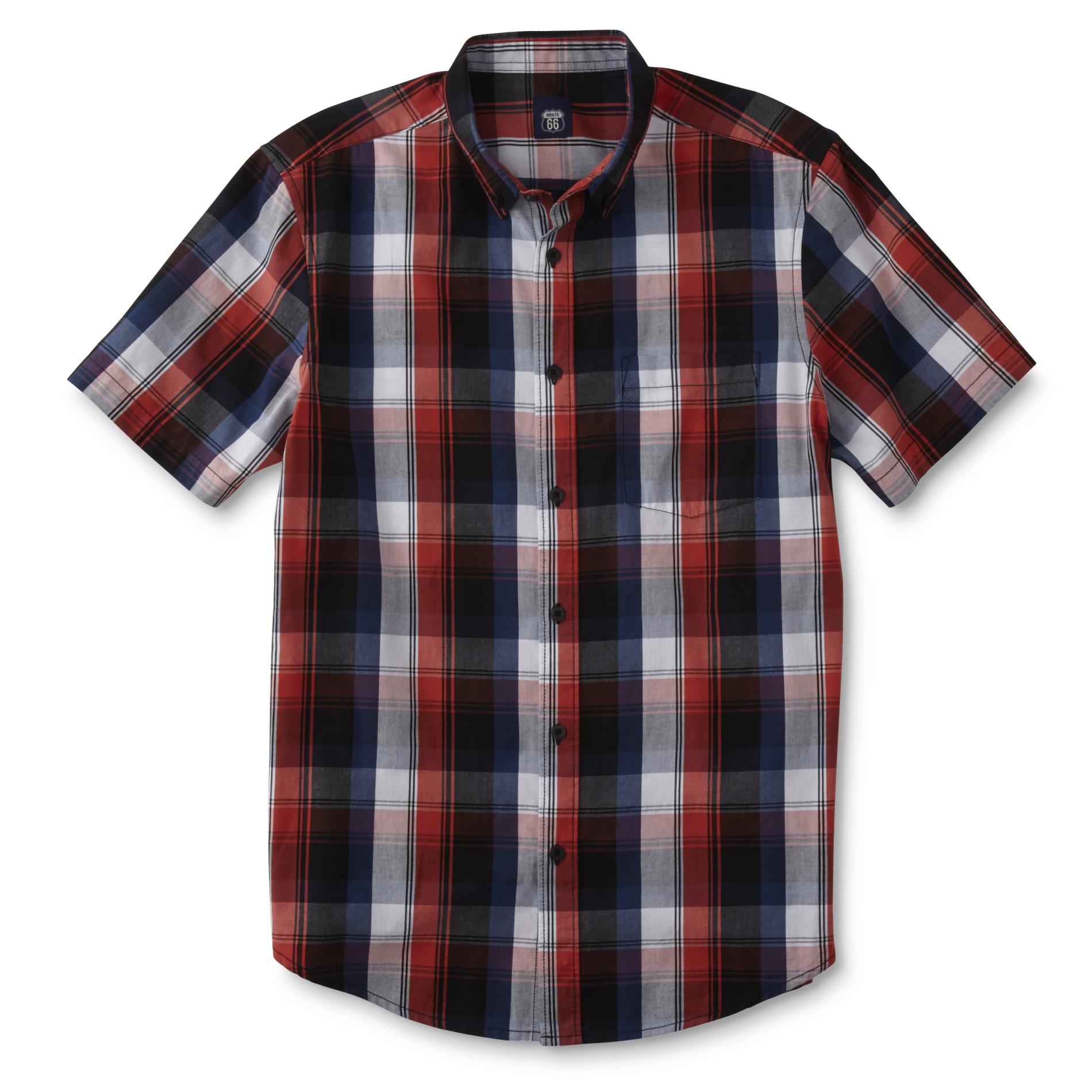 Route 66 Men's Short-Sleeve Shirt - Plaid