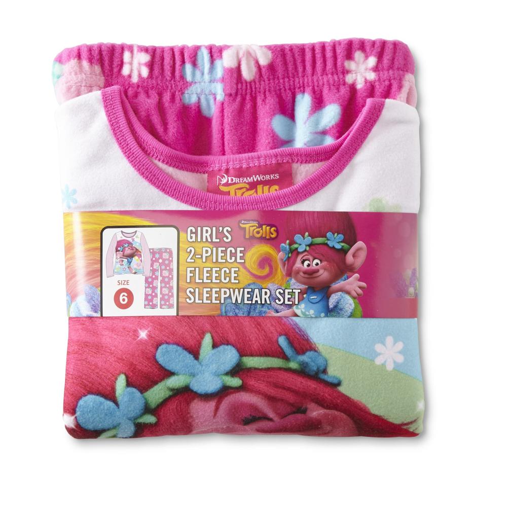 Dreamworks Trolls Girls' Fleece Pajama Top & Pants