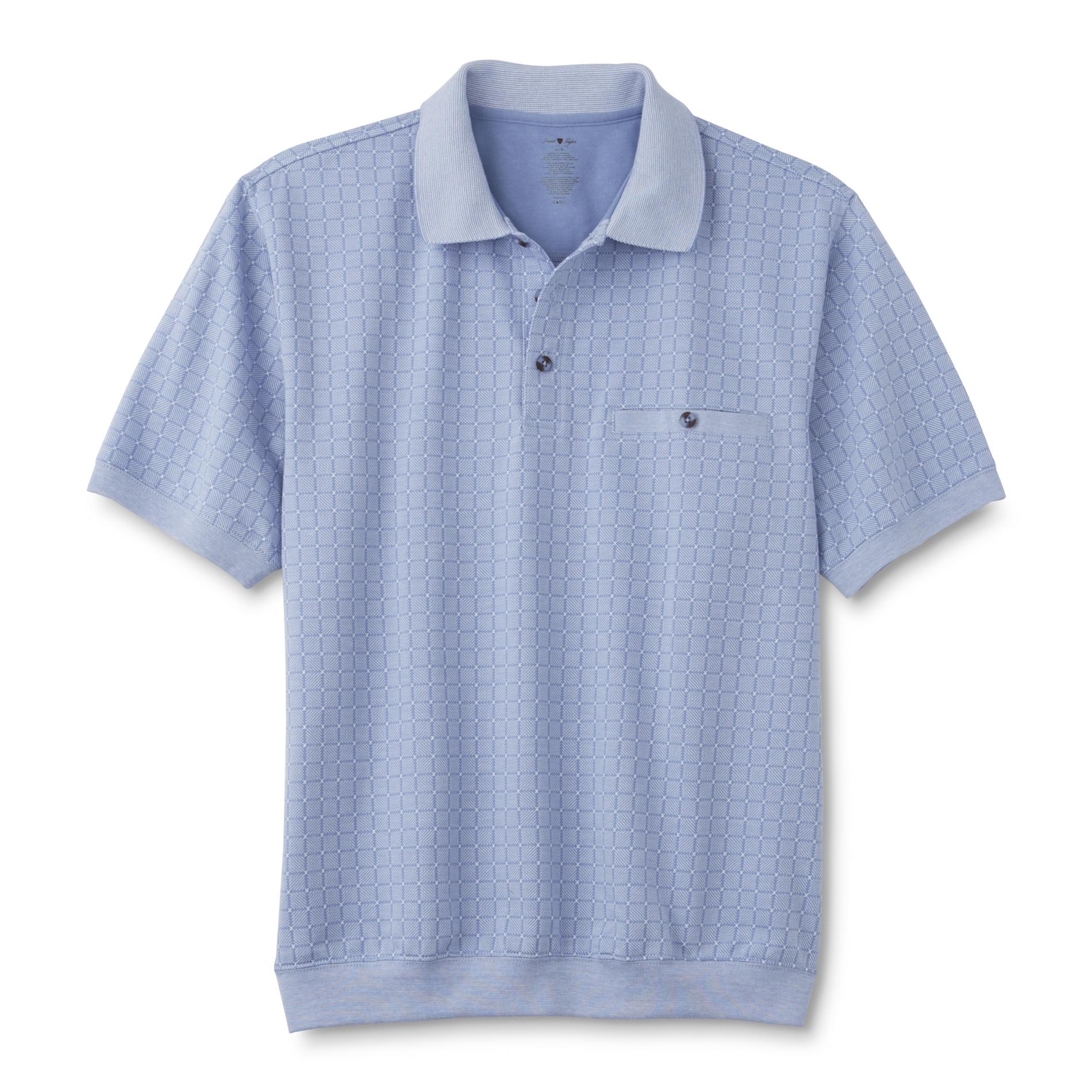 David Taylor Collection Men's Polo Shirt - Geometric Print