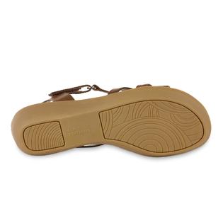 Basic Editions Women's Mikayla Wide Sling-Back Sandal - Brown