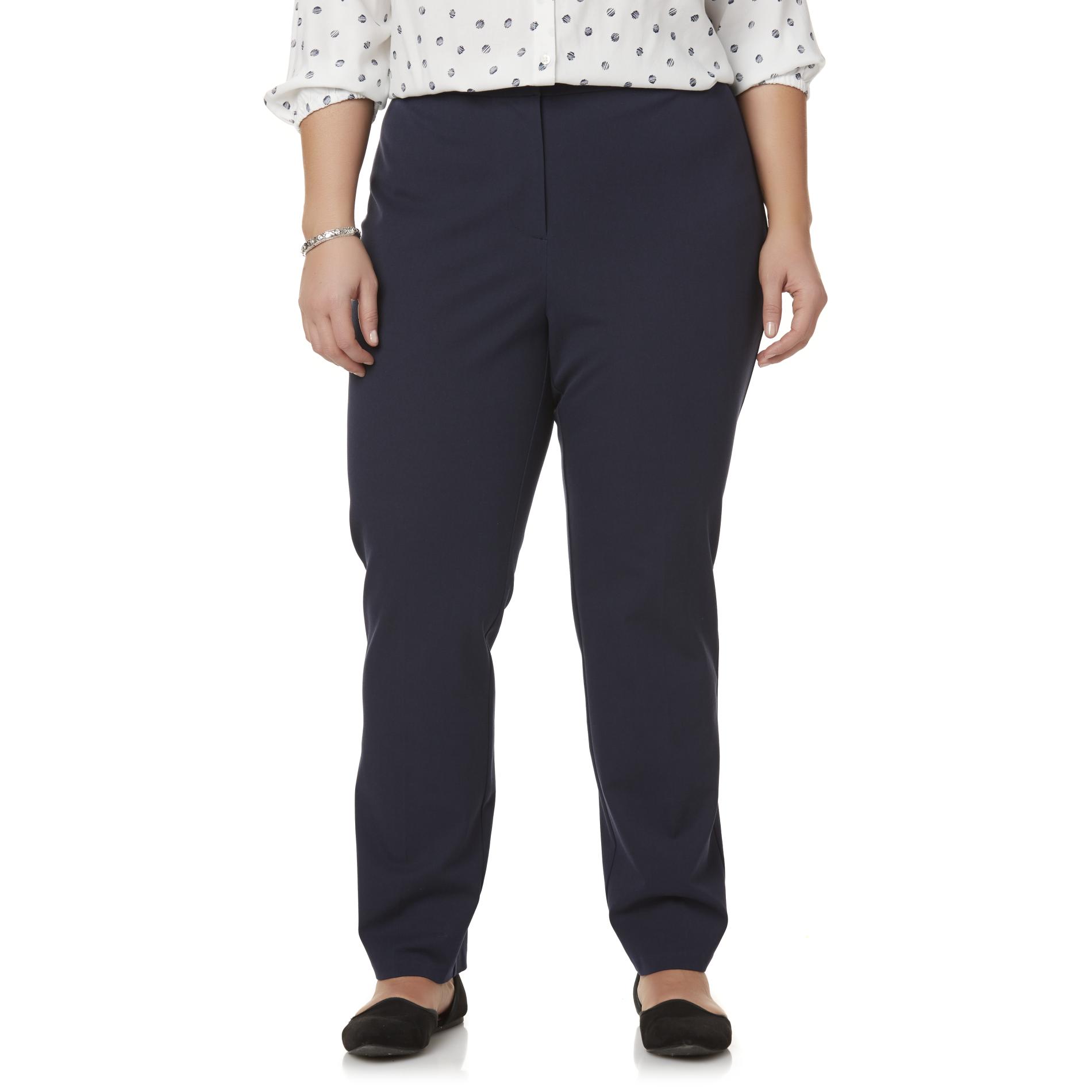 Simply Emma Women's Plus Dress Pants