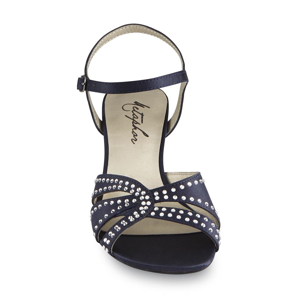 Metaphor Women's Tristan Navy Ankle-Strap Sandal