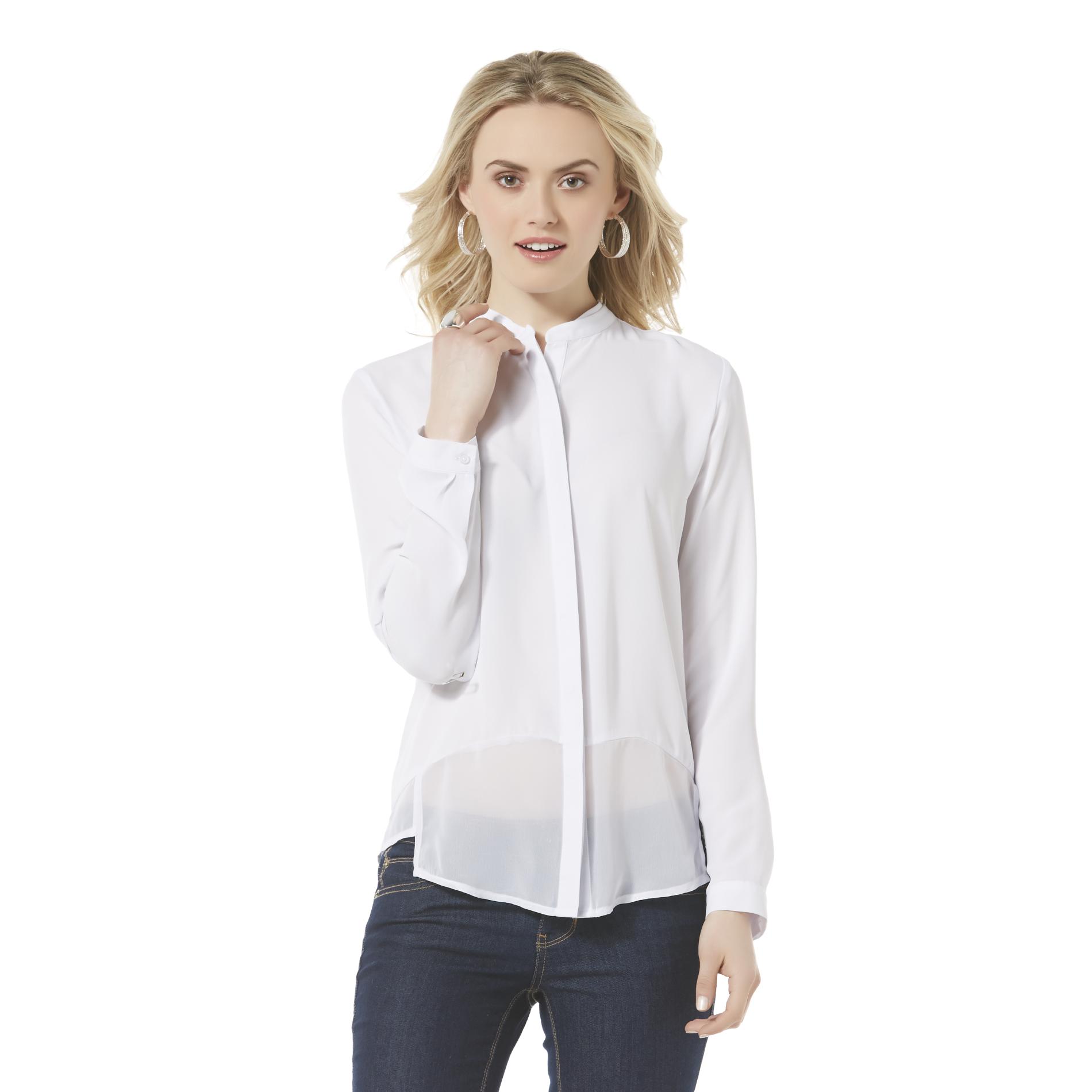 Covington Women's Collarless Blouse